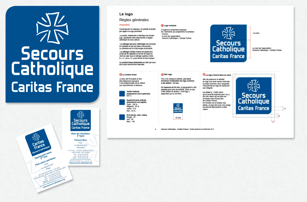 Logo et charte graphique - Secours Catholique | Graphicplume